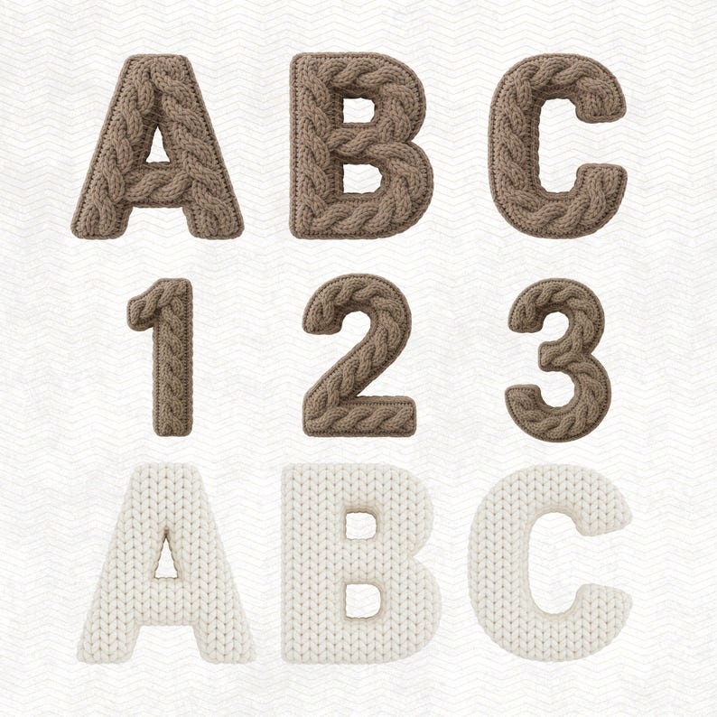 Mega Yarn Alphabet Bundle: 30 Yarn Letter Sets Transparent PNG, Latch ...