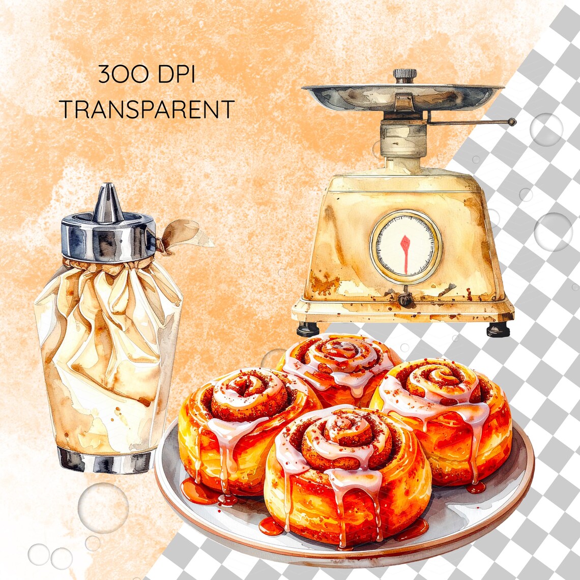 Kitchen Clipart Bundle ,realistic, Cooking and Food Pngs for Digital ...