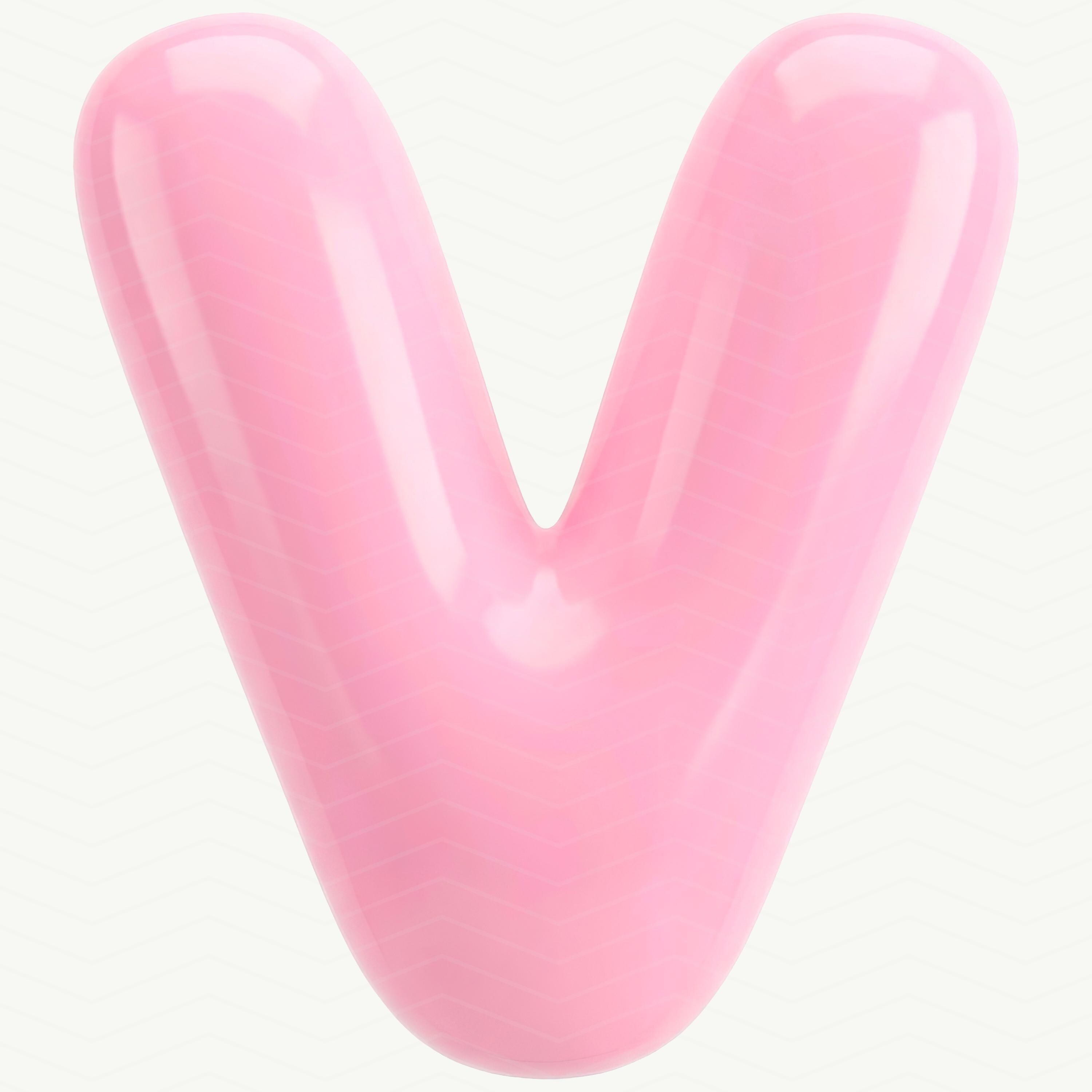Bubble Glossy Alphabet Letters A–Z PNG • Pink Letter Clipart ...