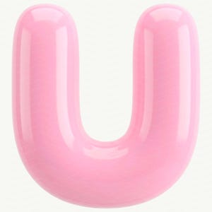 Bubble Glossy Alphabet Letters A–Z PNG • Pink Letter Clipart ...
