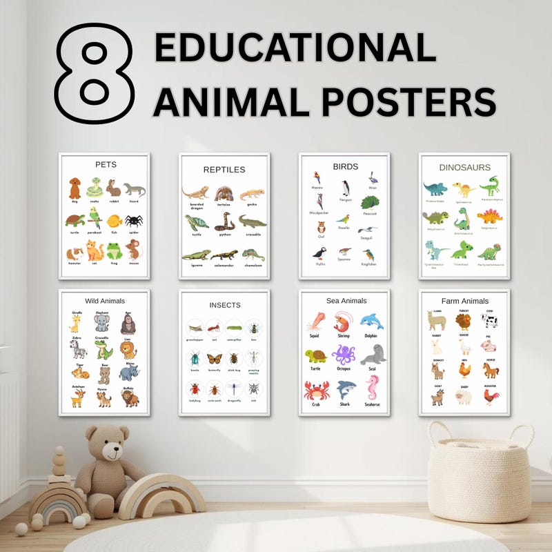 Animal Poster - Etsy