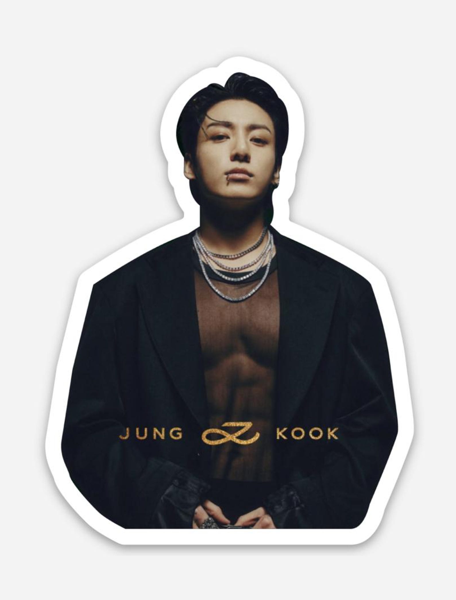 Kpop Idol JK Golden Album Waterproof Sticker - Etsy