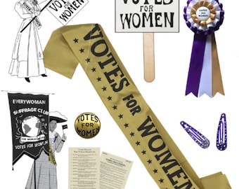 Suffrage Rosette Suffragette Suffragist Votes for Women Satin - Etsy