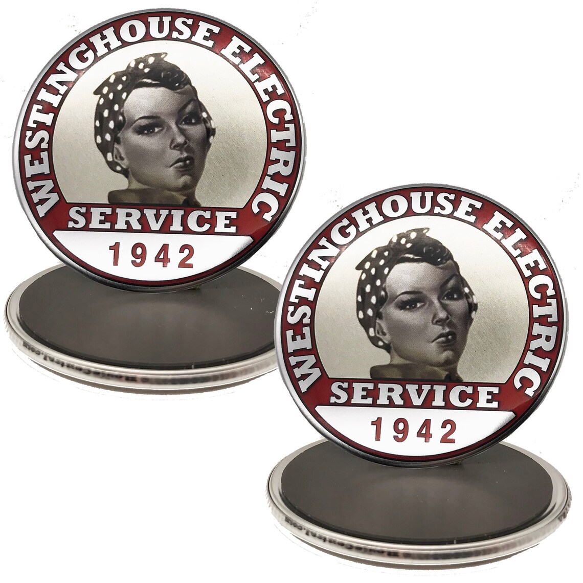 2-pack Rosie the Riveter Magnet Pins 1 for Work. 1 for Home - Etsy