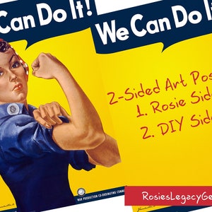 ROSIE the RIVETER we Can Do It Poster, 24 X 36two Sides: 1 Rosie we Can ...