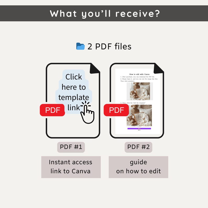 Minimal Baby Girl Announcement Template: Editable Canva (digital ...