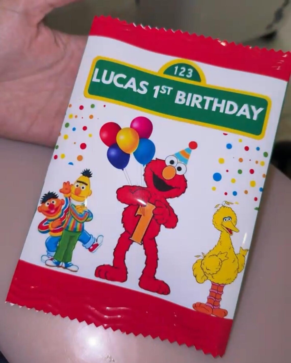 ELMO Chip Bag Editable - Etsy