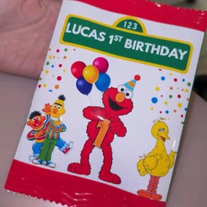 ELMO Chip Bag Editable - Etsy