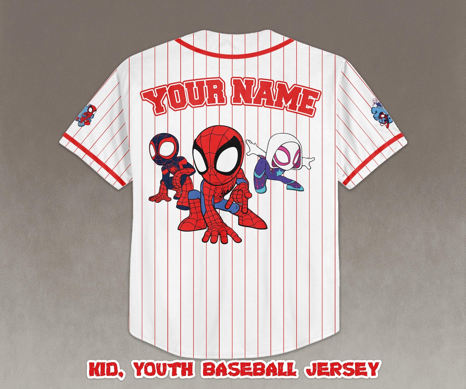 Custom Spidey and Friends Baseball Jersey, Superhero Team Shirt - Etsy