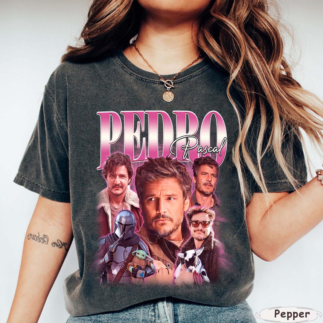 Retro 90s Pedro Pascal Graphic Tee, Funny Fan Tribute Shirt - Etsy