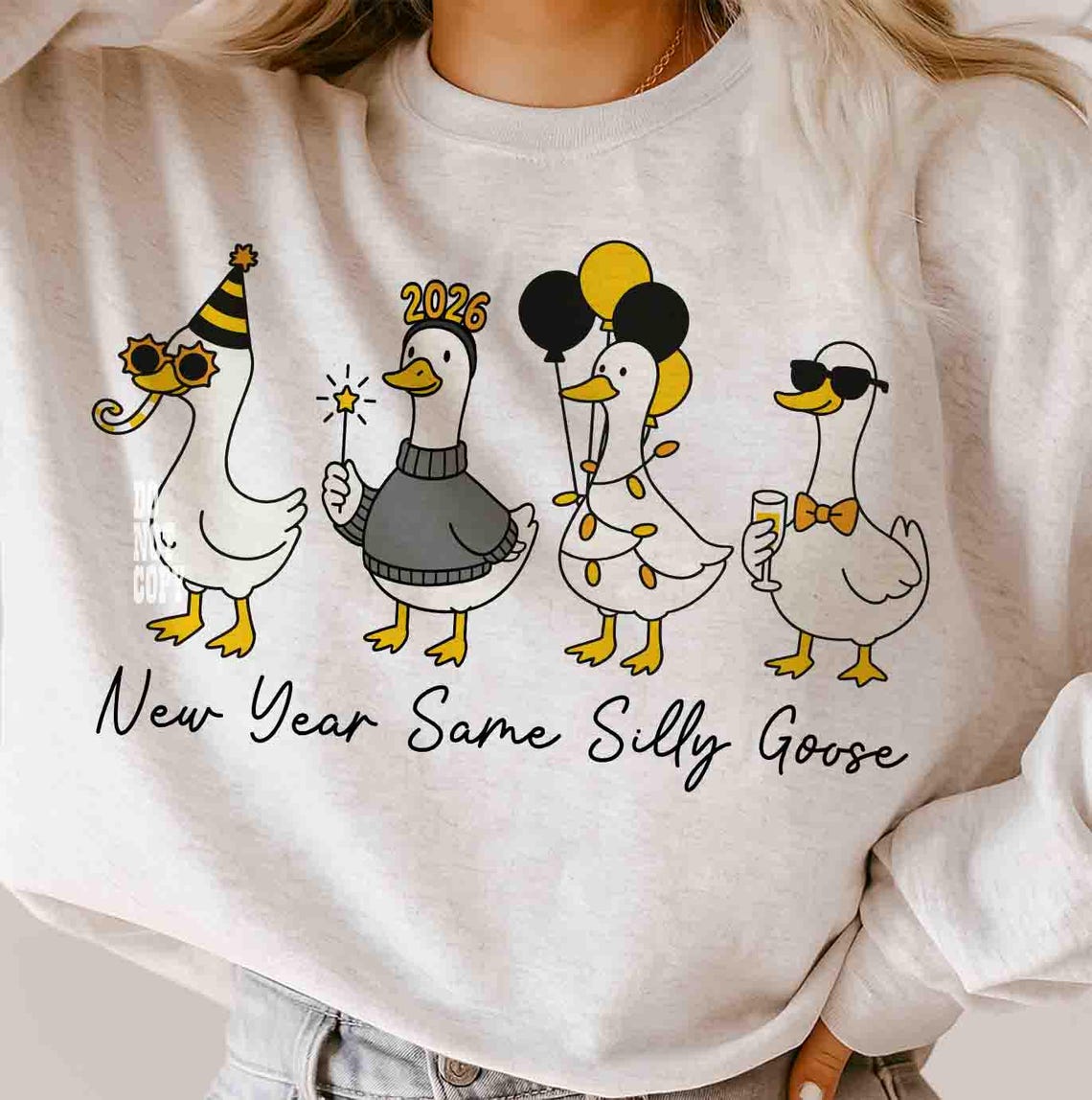 Funny New Year Same Silly Goose PNG, New Year Silly Goose Png, Trendy ...