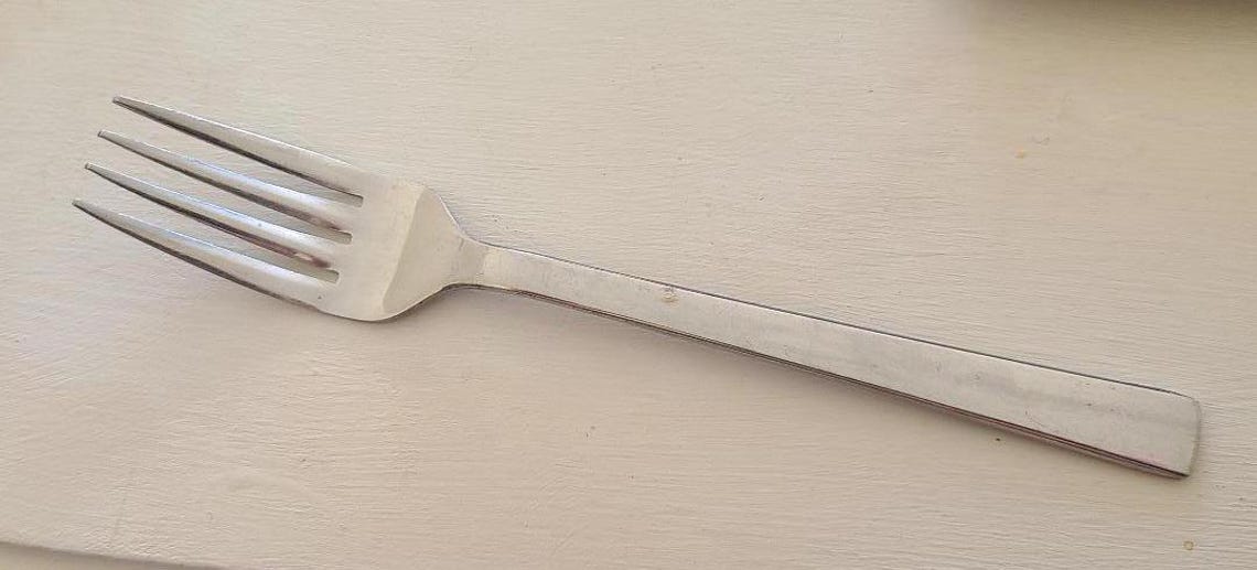 Pan Am American Airlines Vintage 1970's Salad Fork - PAA Logo Japan ...