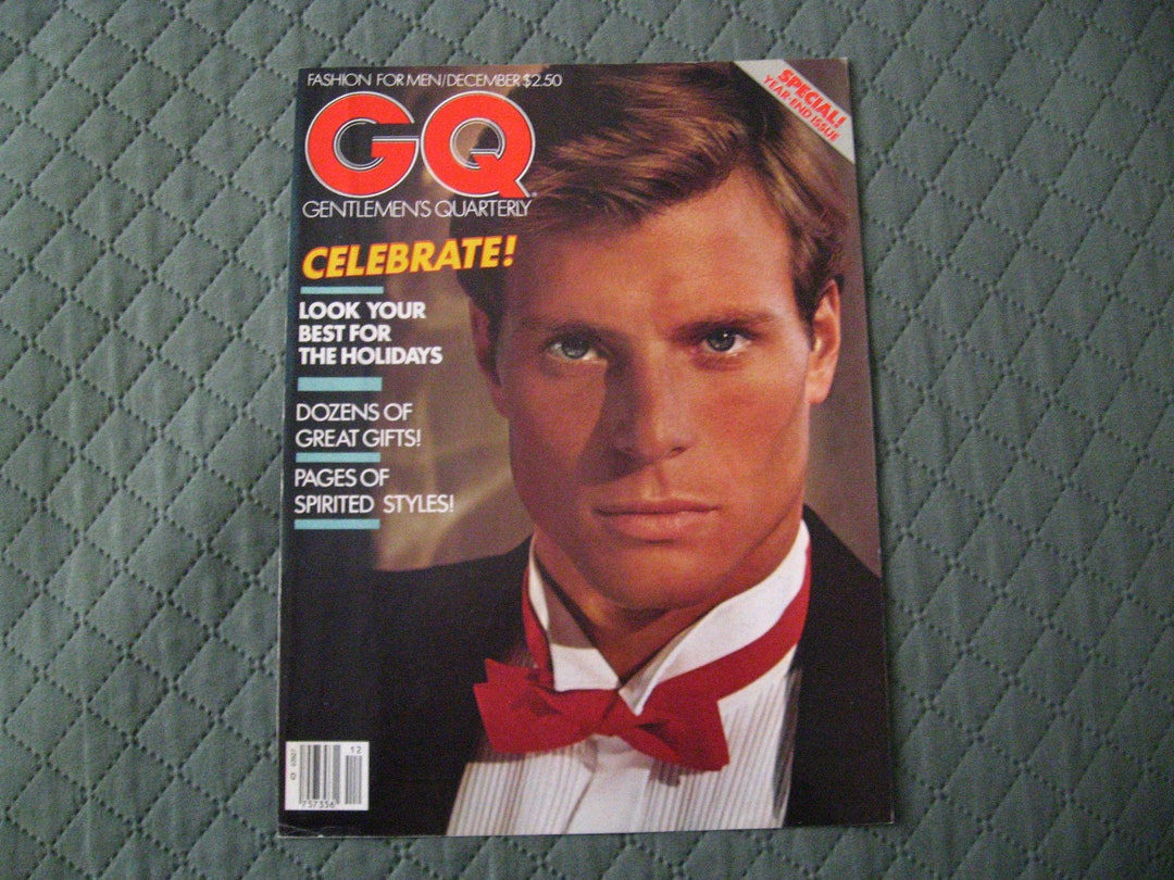 Rick Edwards Male Model GQ Magazine Cover December 1981 - Etsy