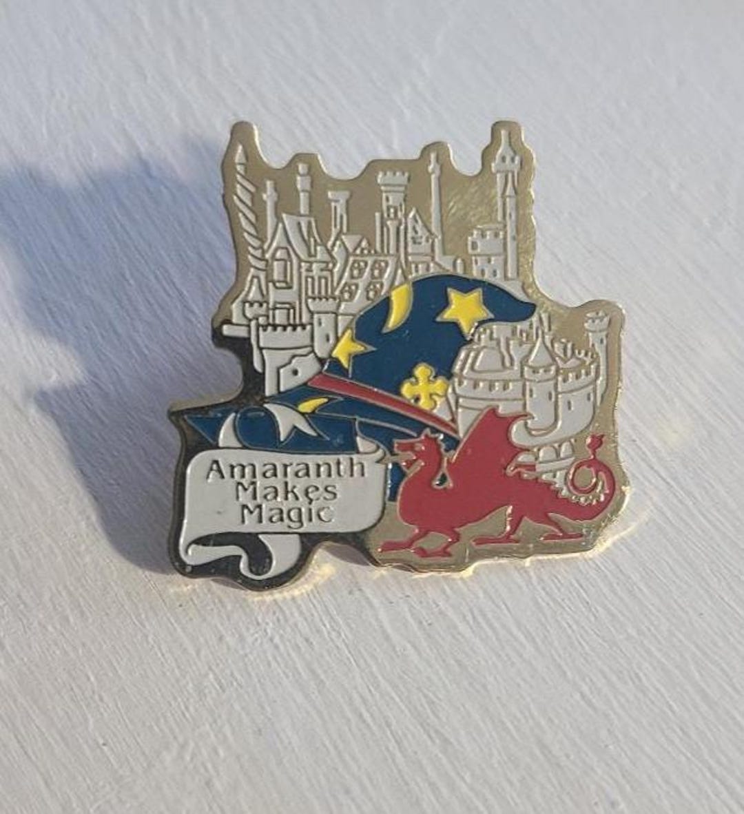 Order of Amaranth Makes Magic Vintage Lapel Pin Brooch - Masons Dragon ...
