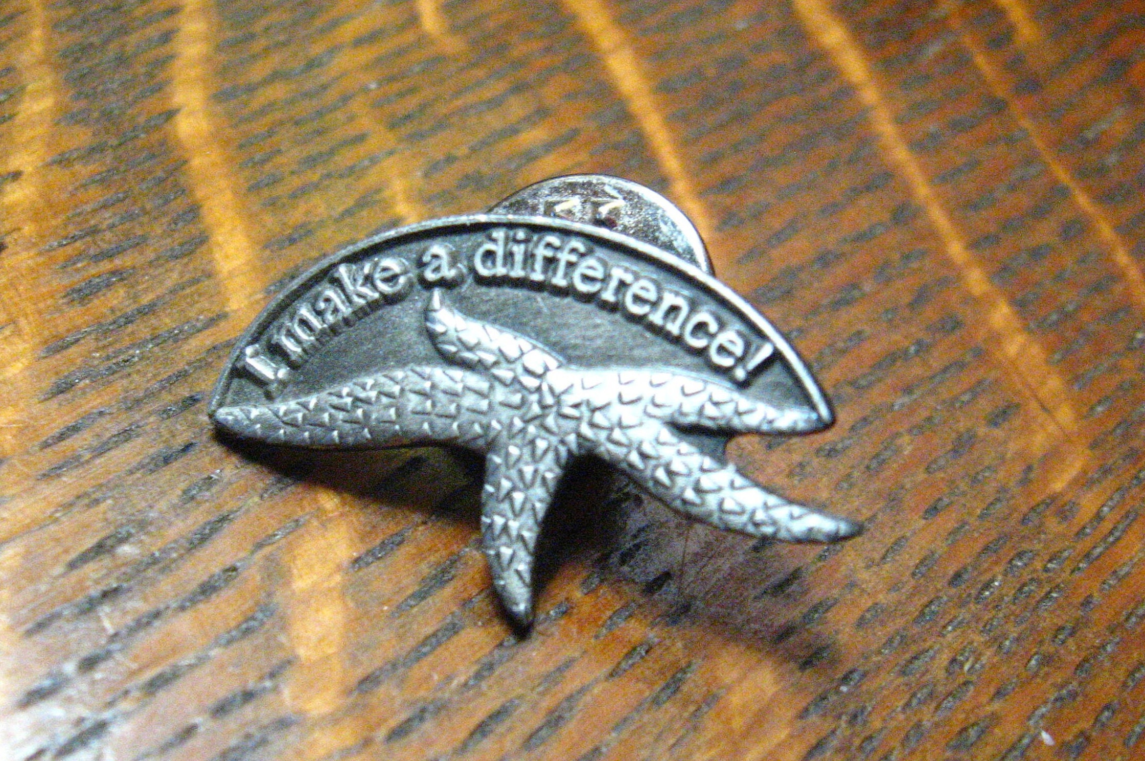 Starfish "i Make A Difference" Achievement Award Lapel Pin - Etsy