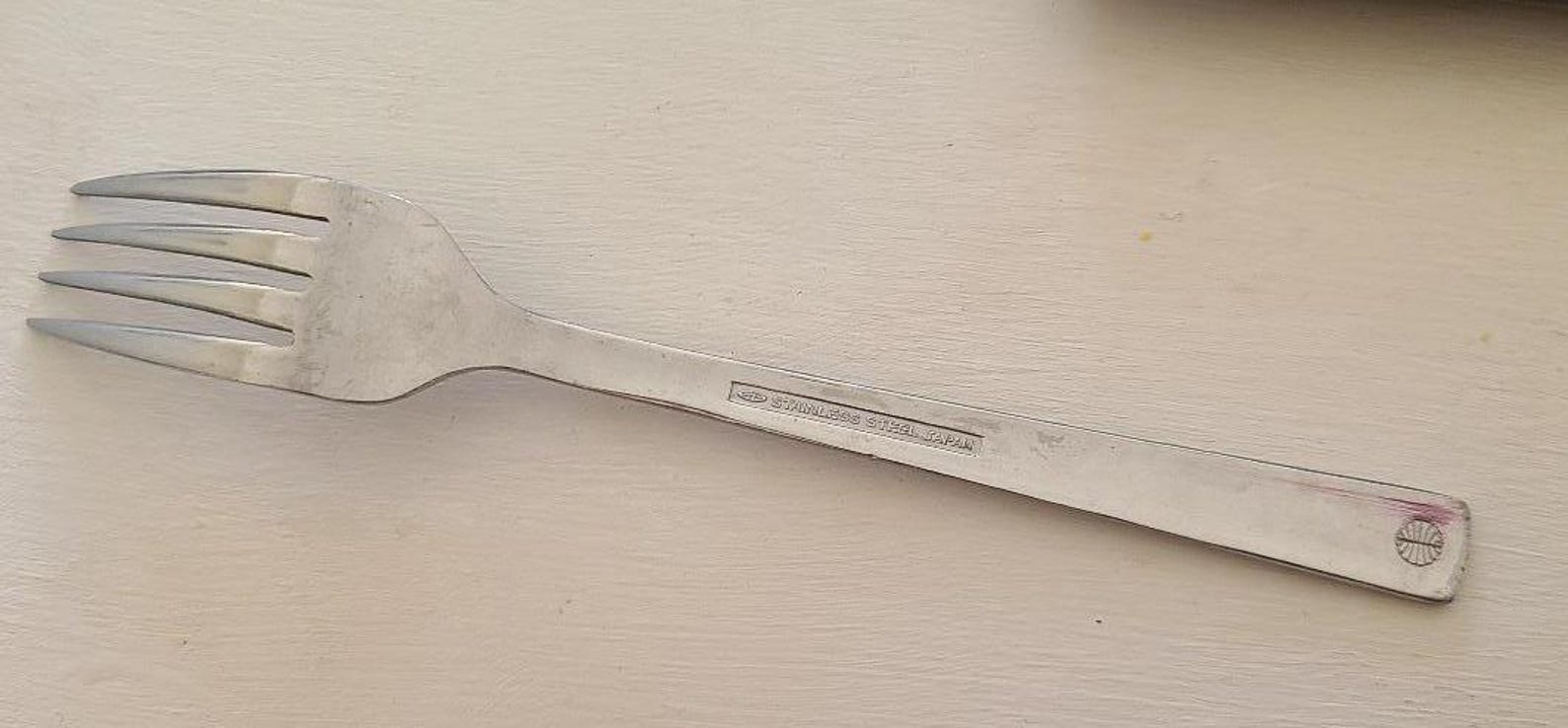 Pan Am American Airlines Vintage 1970's Salad Fork - PAA Logo Japan ...