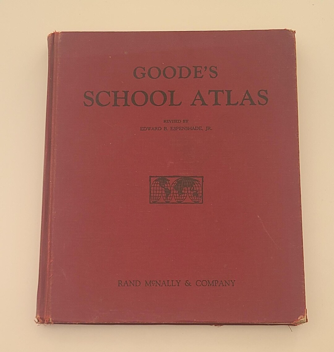 Goode's School Atlas 1950 Color Maps Book - Etsy