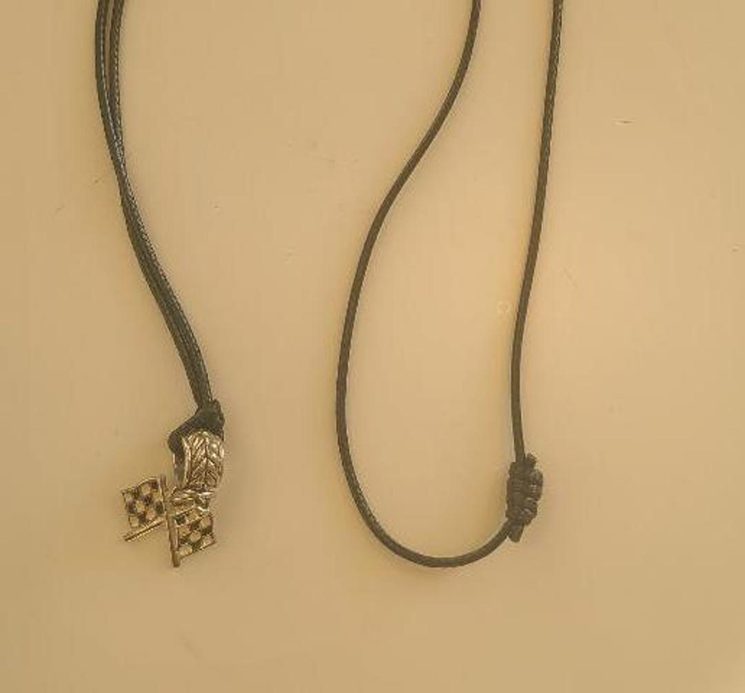 Indy 500 Checkered Flag Choker Necklace - Indianapolis Racing Race Car ...