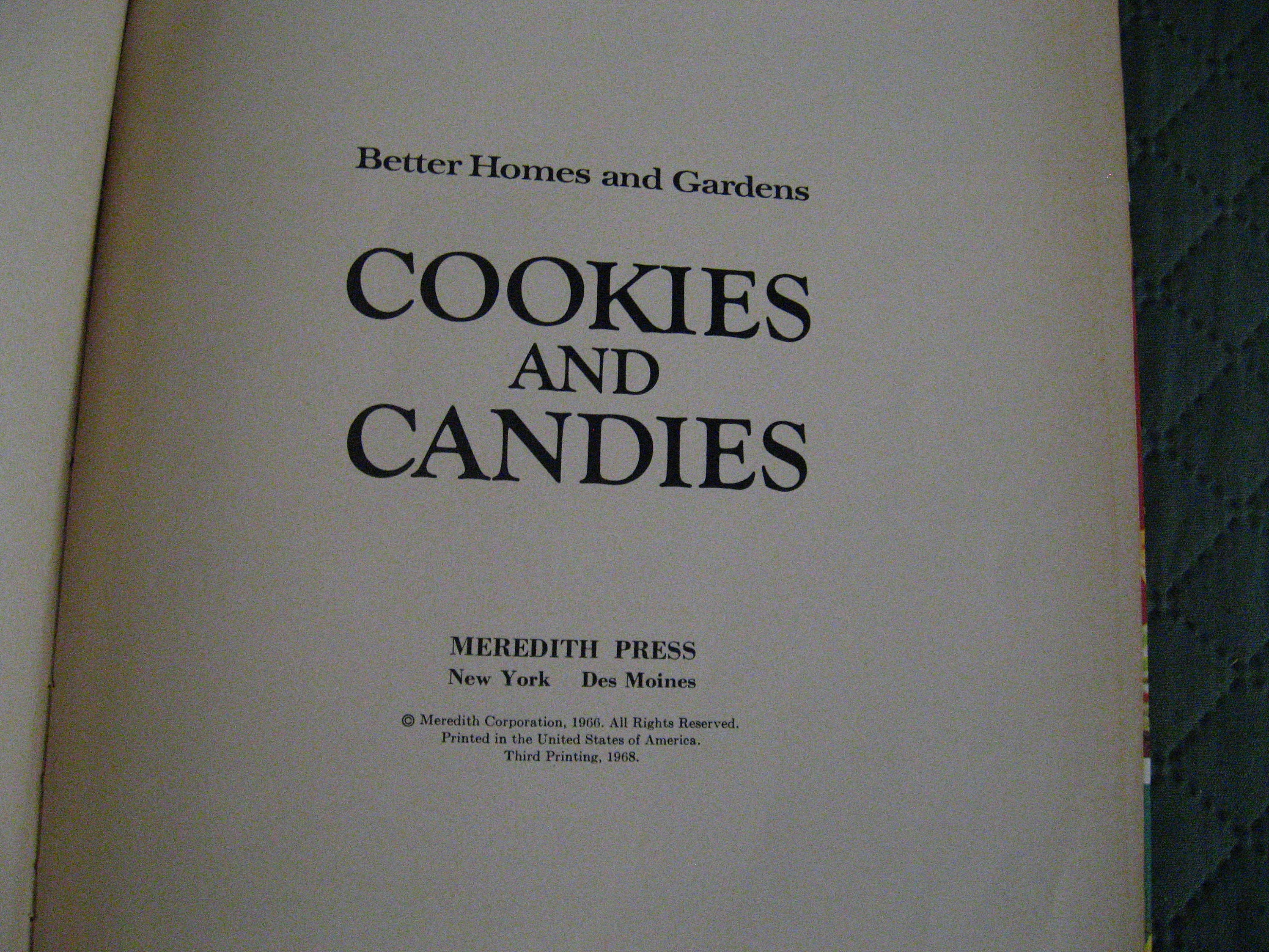 Better Homes & Gardens Cookies Candies 1966 Cookbook - Etsy