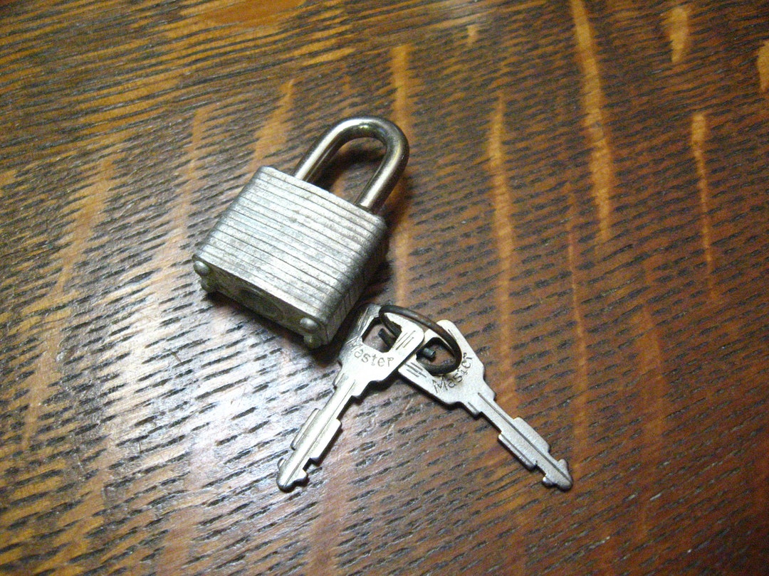 Master Lock No. 9 Vintage 1" Padlock With 2 Keys - Etsy