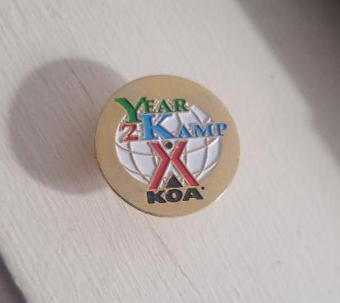 KOA Campgrounds Year 2 Kamp Vintage Lapel Pin - Camper Camping Award ...
