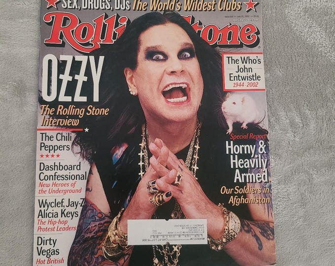 Ozzy Osbourne Rolling Stone Magazine July 25 2002 - Britney Spears ...
