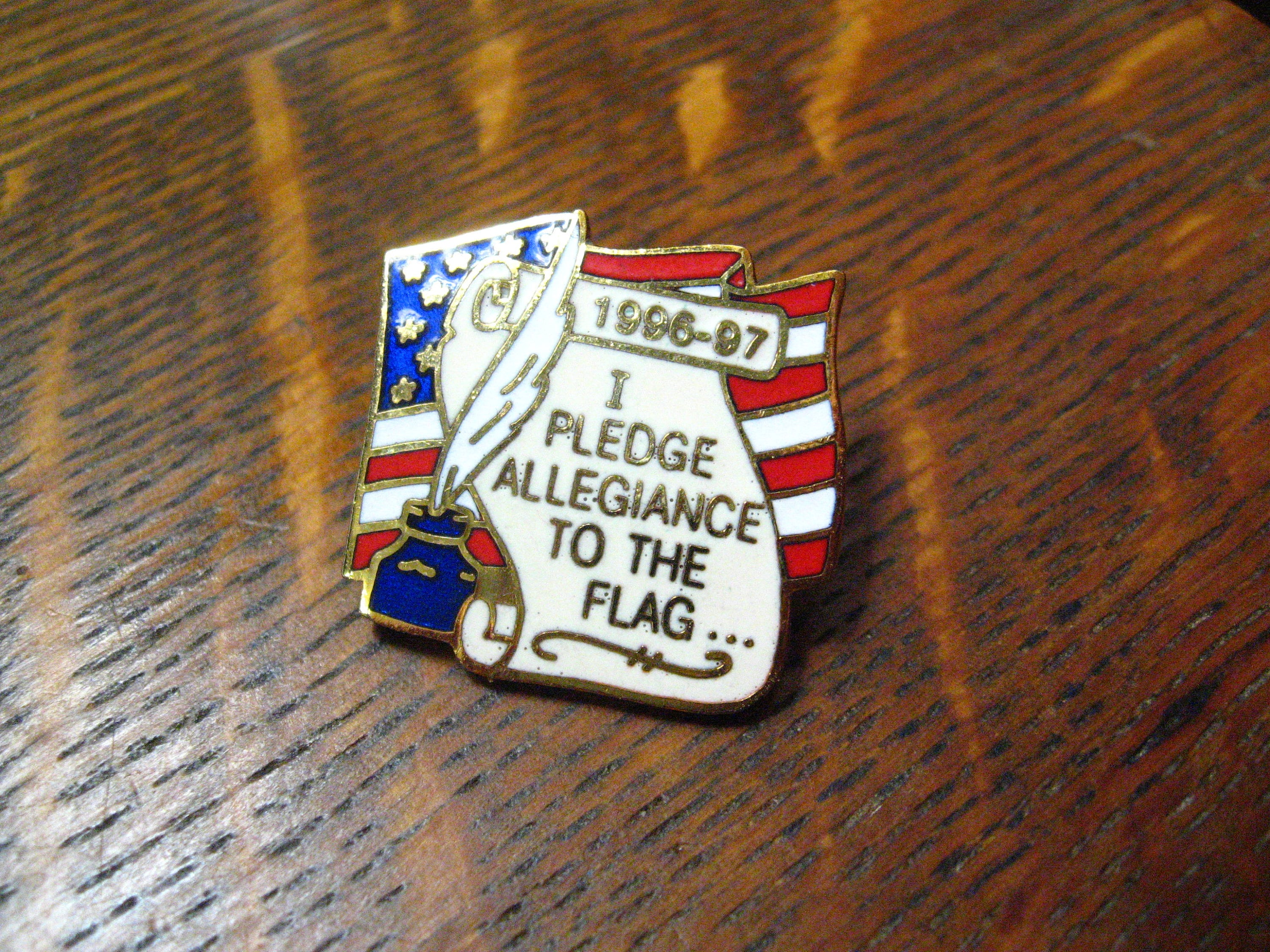 Pledge of Allegiance Vintage 1996 - 1997 Lapel Pin - Etsy