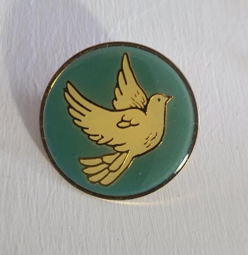 Dove Bird of Peace Hope Vintage Lapel Pin Tie Tack Brooch - Holy Spirit ...