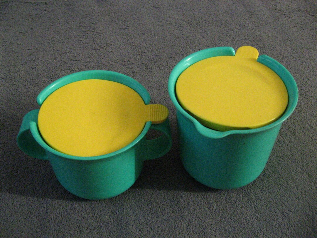 Tupperware Vintage Creamer and Sugar Set - Etsy