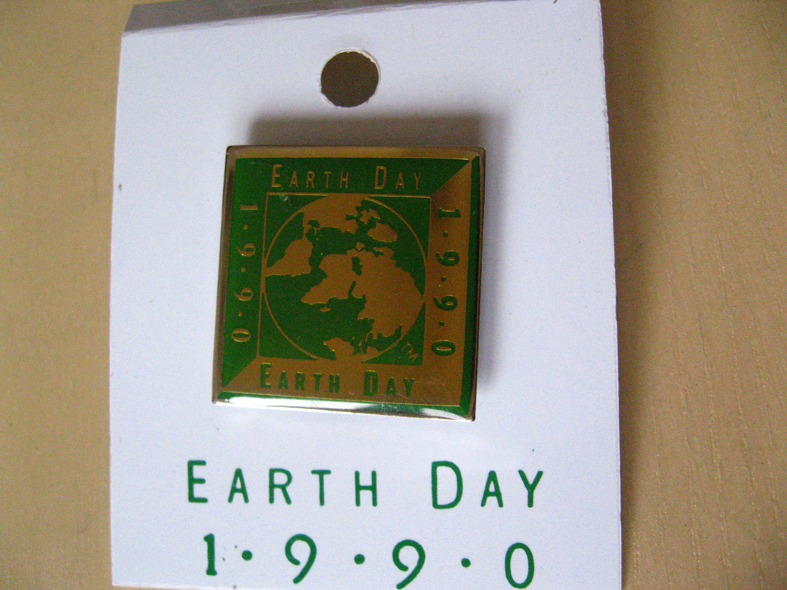 Earth Day 1990 Vintage Lapel Pin & Display Card - Etsy