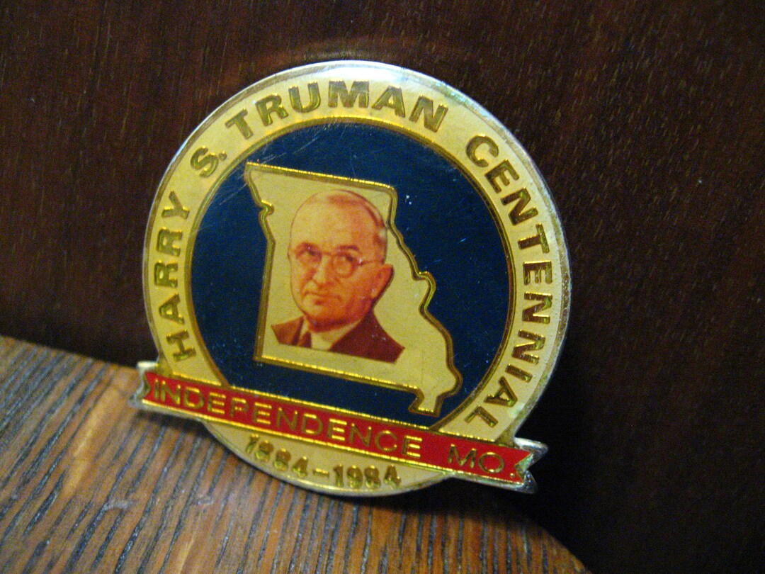 Harry S. Truman Centennial 1984 Vintage Lapel Pin - Etsy