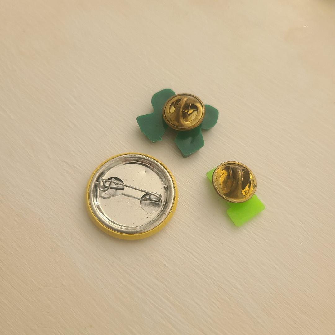 Irish Shamrock Green Vintage Lapel Pins (3) - Leprechaun #1 Bow St ...
