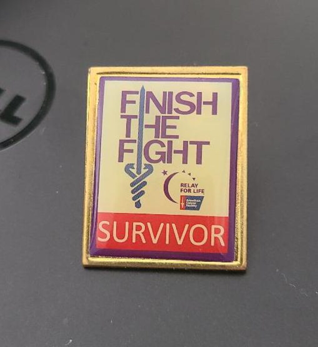 American Cancer Society Relay for Life Survivor Vintage Gold Lapel Pin ...