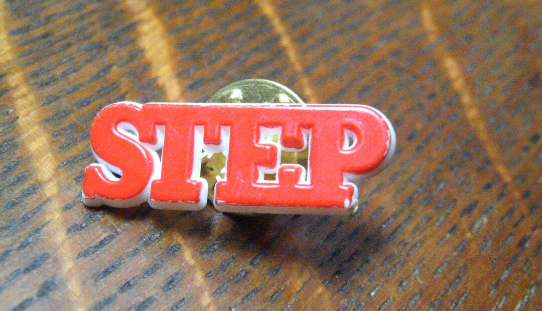 STEP S.T.E.P. Vintage Logo Lapel Pin - Etsy