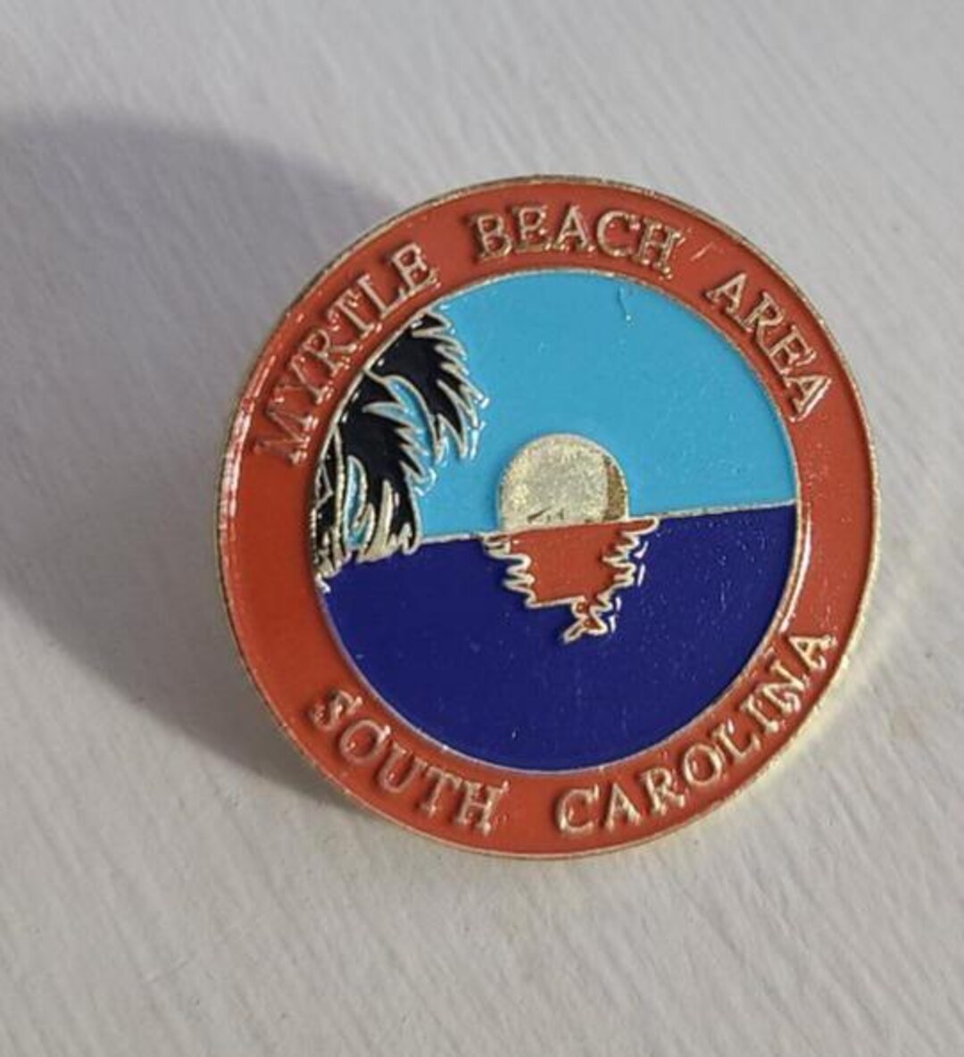 Myrtle Beach Area S.C. Vintage Lapel Pin Tie Tack Brooch - South ...