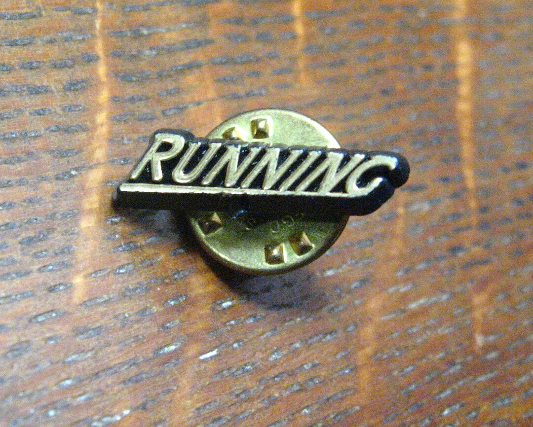 Running Runner Vintage Small Lapel Pin - Etsy