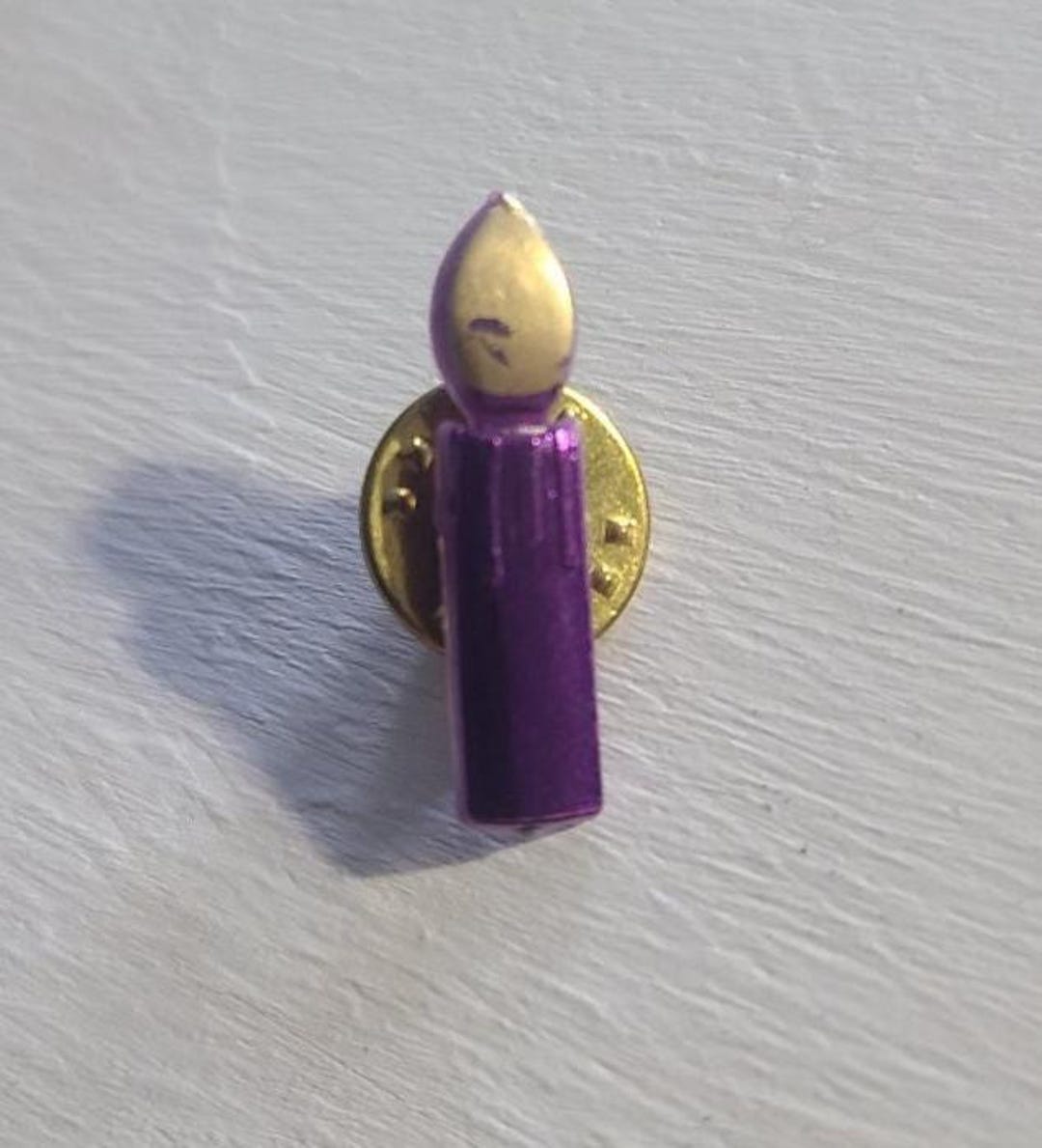 Magic Purple Candle Vintage Lapel Pin - Spirituality Psychic Protection ...