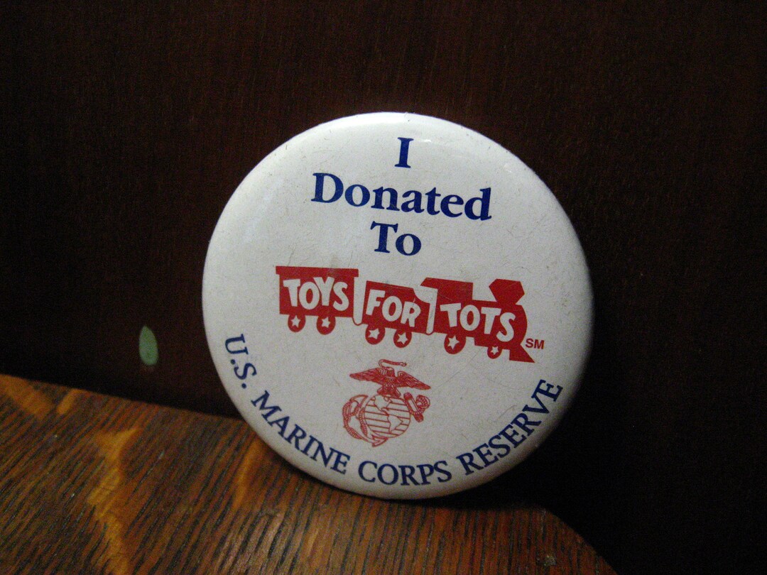 Toys for Tots USMC Vintage Lapel Pin Button - Etsy