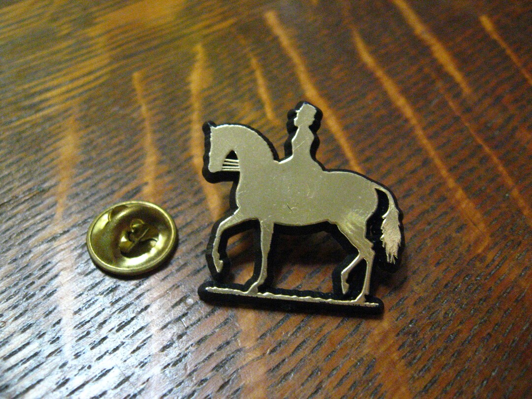 Equestrian Horse Rider Vintage Lapel Pin - Etsy