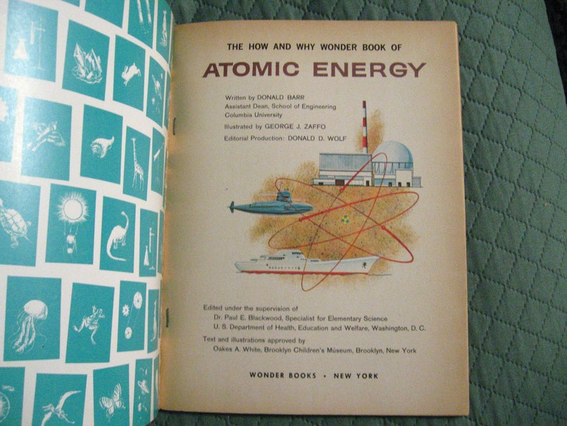 How and Why Wonder Book of Atomic Energy 1961 - Etsy