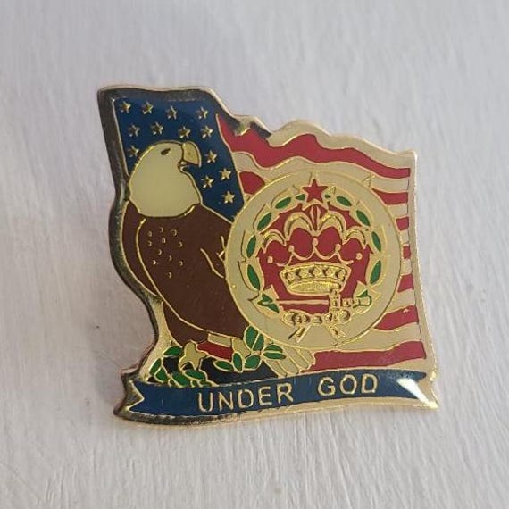 Order Of The Amaranth Under God Vintage Lapel Pin Tie… - Gem