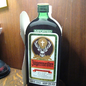 Jagermeister German Liqueur Vintage 1998 Promo Table Tent - Etsy