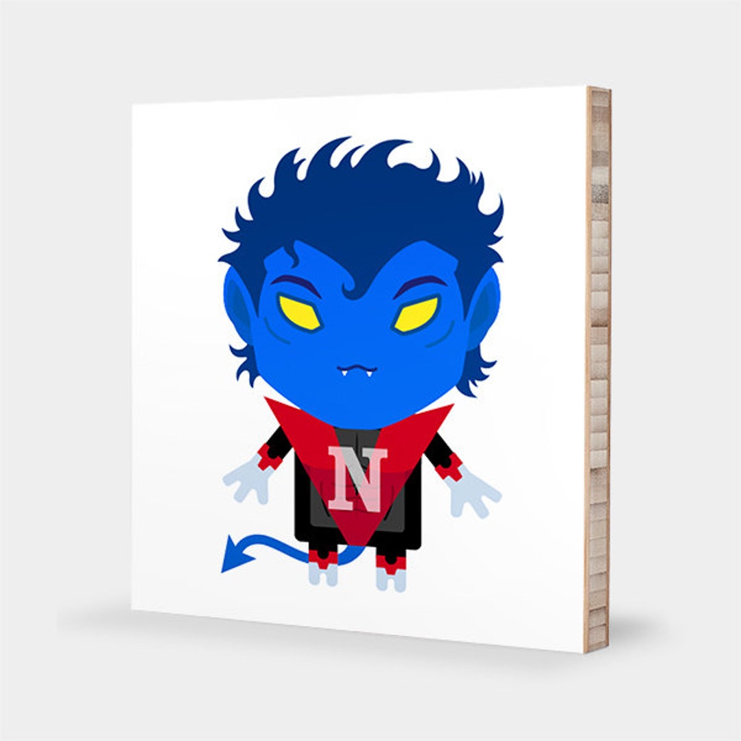 N for Nightcrawler : ABC Block Bamboo Wall Art Series // Alphabet Kids ...