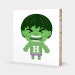 H for Hulk: ABC Block Bamboo Wall Art Series // Alphabet Kids - Etsy