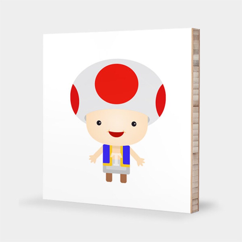 T is for Toad : ABC Block Bamboo Wall Art Series // Alphabet Kids Wall ...