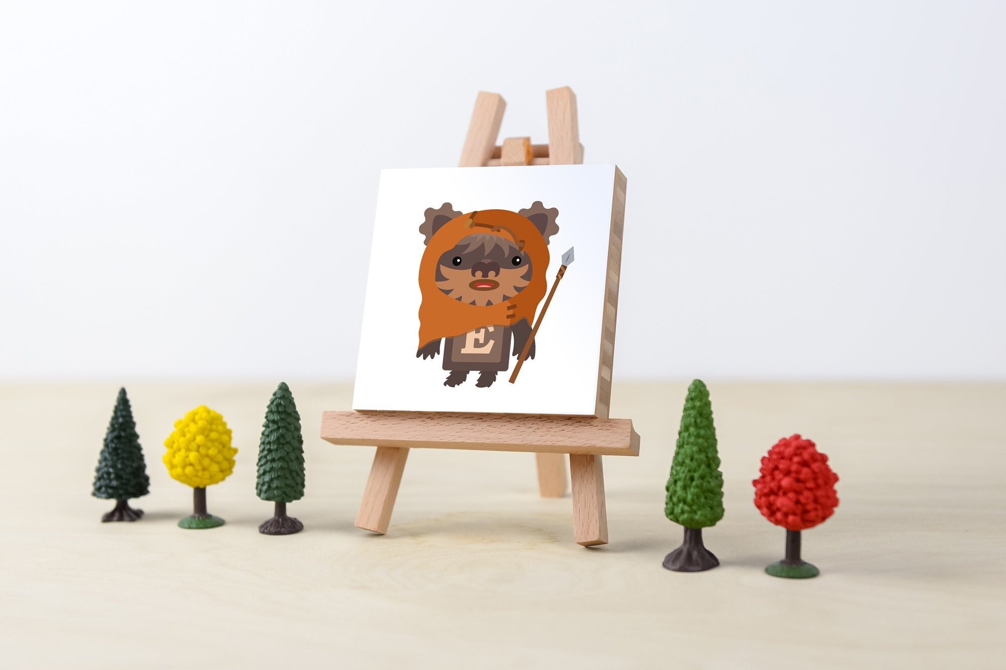 E is for Ewok | Star Wars Alphabet ABC Blocks, Star Wars Nursery Wall ...