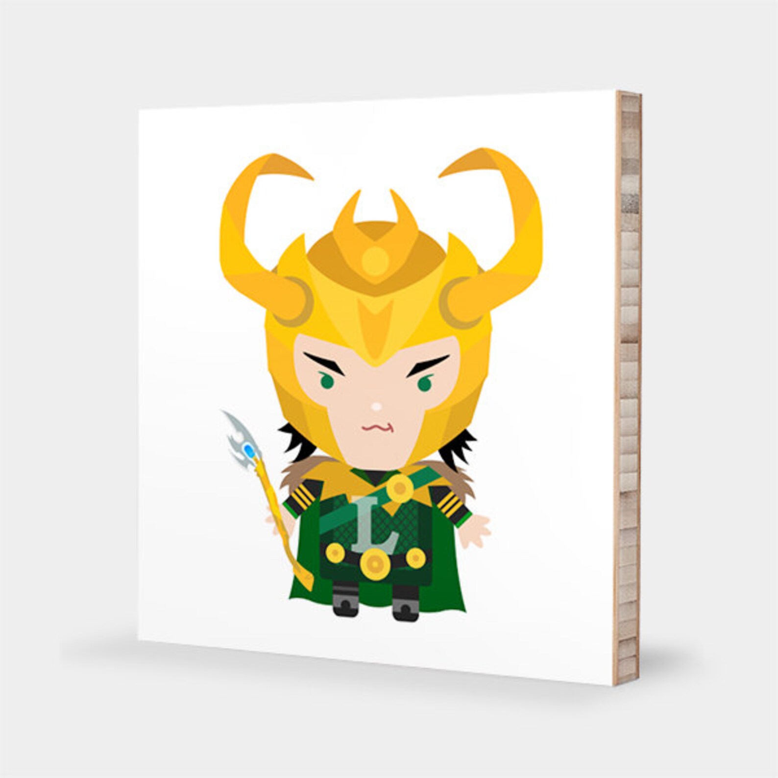 L is for Loki : ABC Block Bamboo Wall Art Series // Alphabet Kids Wall ...