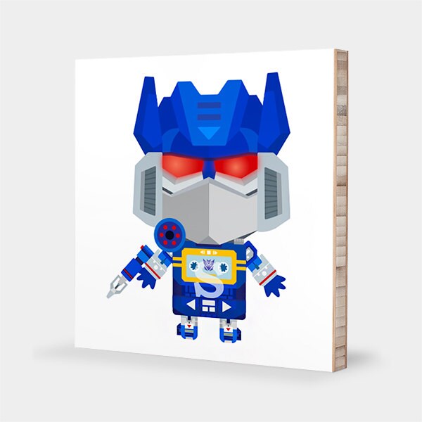 S for Soundwave : ABC Block Bamboo Wall Art Series // Alphabet Kids ...