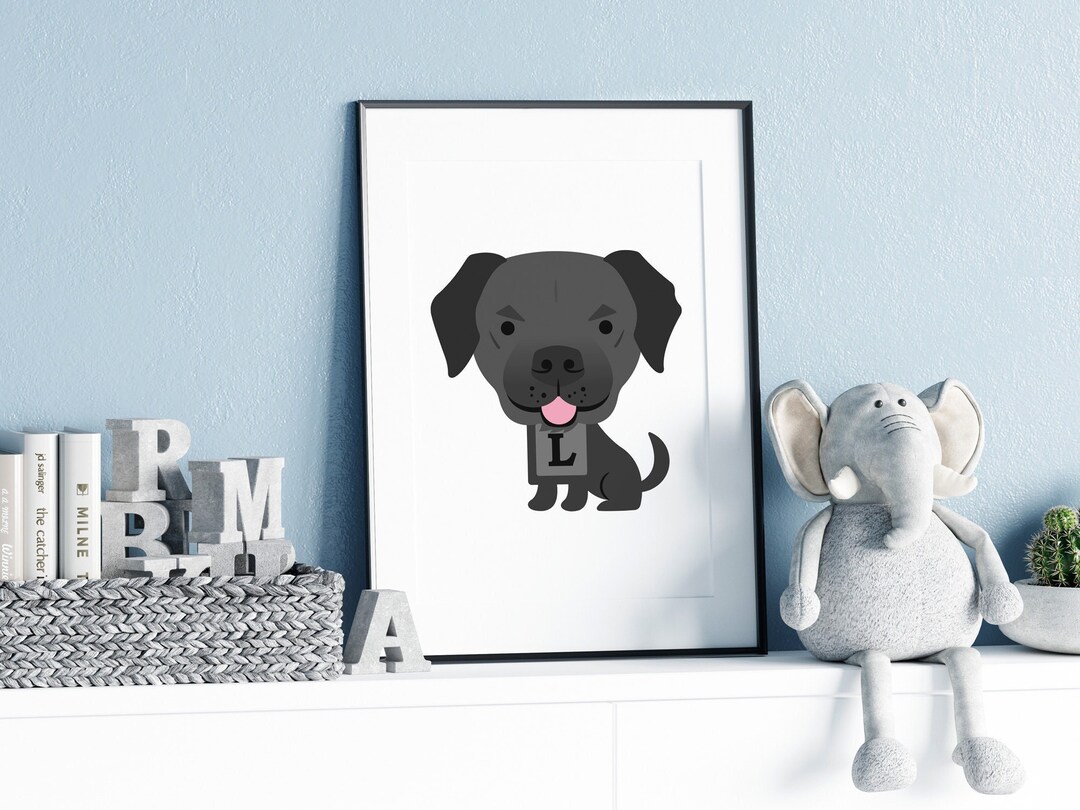 L is for Labrador Retriever | Alphabet ABC Blocks, Black Lab, Labrador ...