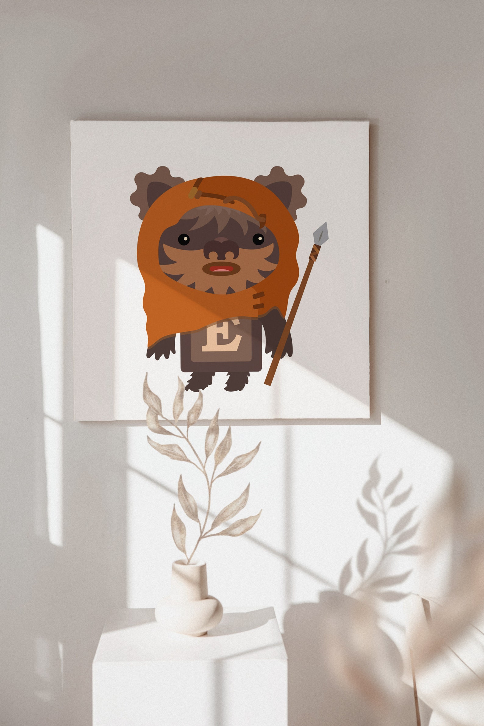 E is for Ewok | Star Wars Alphabet ABC Blocks, Star Wars Nursery Wall ...